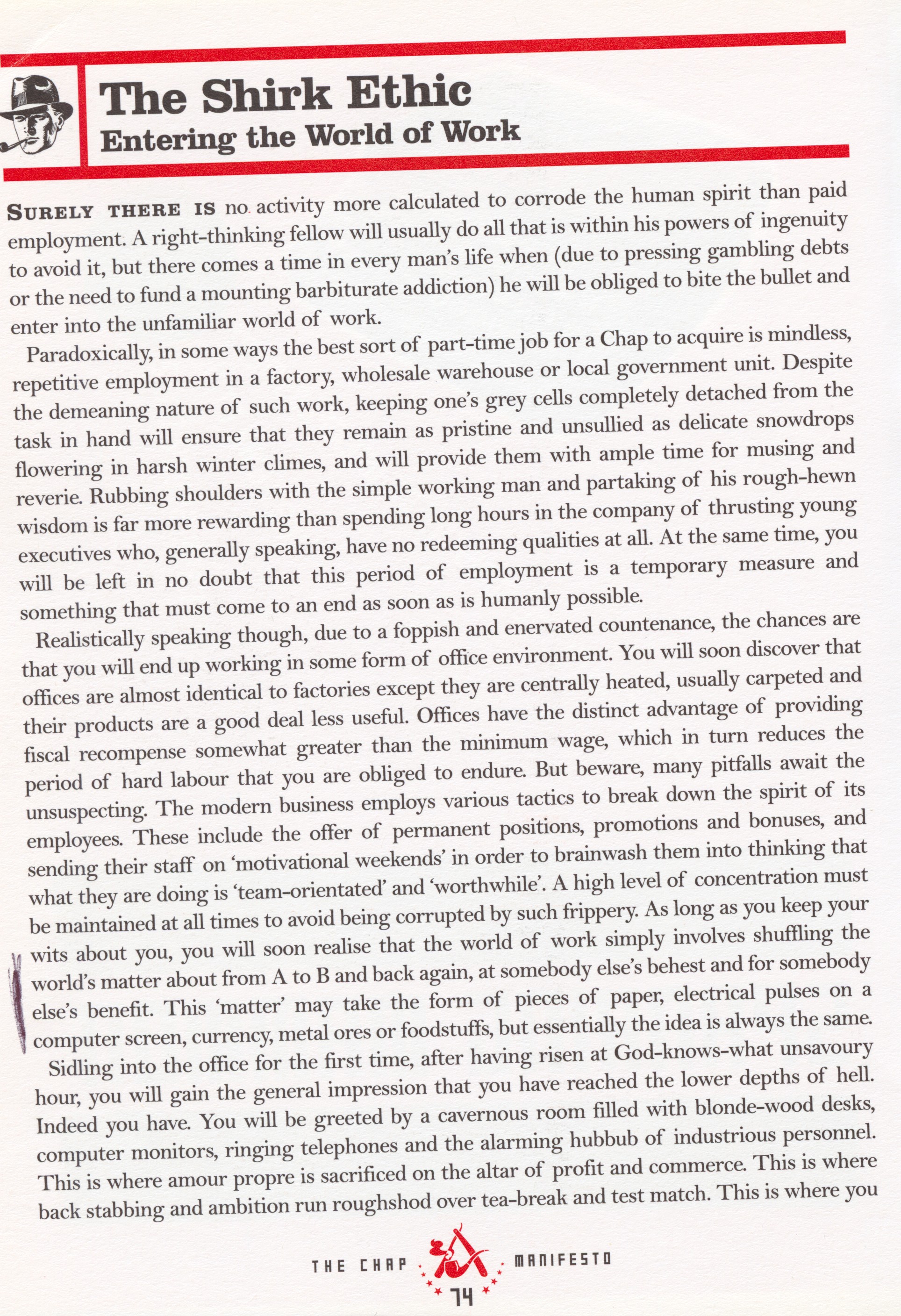 The Shirk Ethic: Entering the World of Work – manwithoutqualities